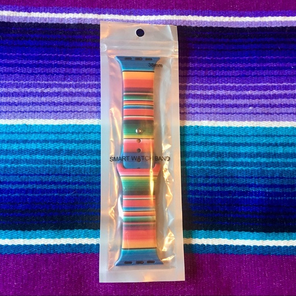 🤷🏻‍♀️NONE🤷🏻‍♀️ | Accessories | Nwt Serape Smart Watch Band | Poshmark